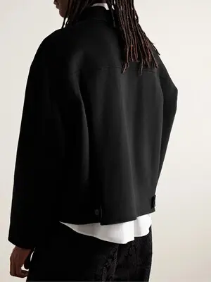 Acne Studios Doverio Wool-flannel Jacket - Black