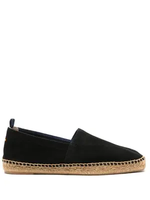 CastaÑer Pablo Suede Espadrille - Black