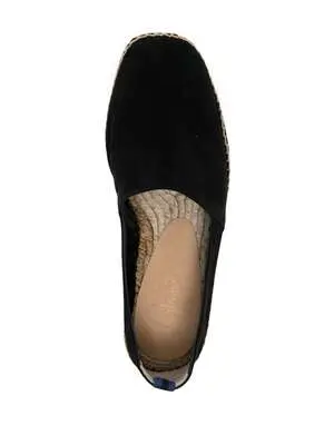CastaÑer Pablo Suede Espadrille - Black