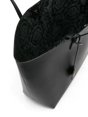 Versace Virtus Leather Tote Bag