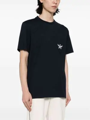 Mcm Essential Logo-embroidered Cotton T-shirt