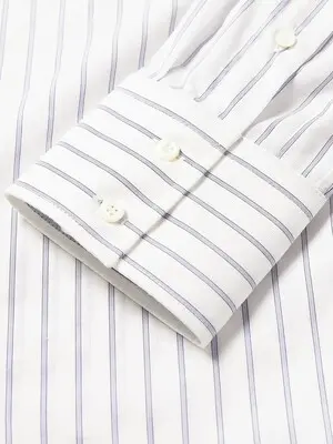 Brunello Cucinelli Button-down Collar Striped Cotton Shirt
