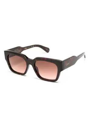Chloé Logo Square-frame Sunglasses