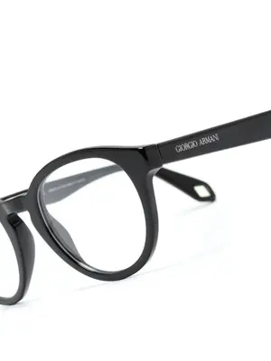 Giorgio Armani Panto Round-frame Glasses