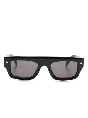 Alexander McQueen Rectangle-frame Sunglasses - Black