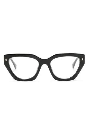 Dsquared2 Logo Lettering Cat Eye Glasses - Black