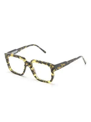 KUBORAUM K3 Square-frame Glasses - Yellow