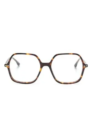 Isabel Marant Square-Frame Eyeglasses Brown
