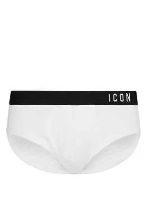 Dsquared2 Icon Elasticated-waistband Briefs - White