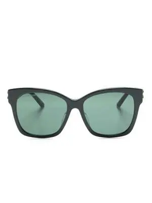 Balenciaga Dynasty Square-frame Sunglasses - Green
