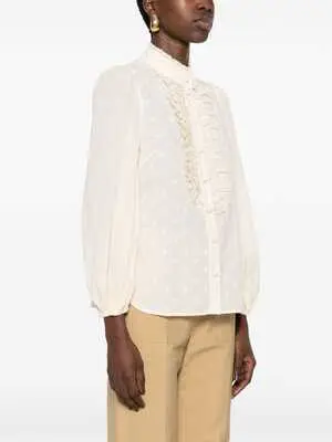 Zimmermann Ruffle-detail Cotton Top