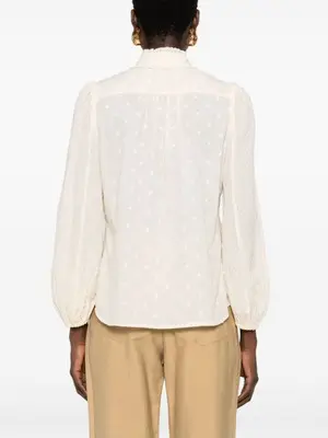 Zimmermann Ruffle-detail Cotton Top