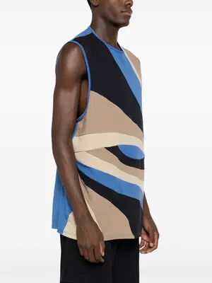 AMIR SLAMA Colour-block Panelled Tank Top