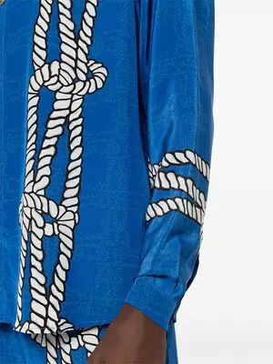 AMIR SLAMA Rope-print Shirt
