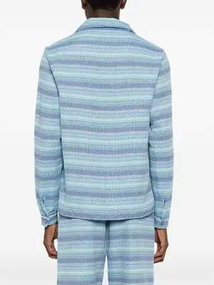 AMIR SLAMA Logo-engraved Jacquard Shirt