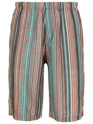AMIR SLAMA Striped Jacquard Shorts