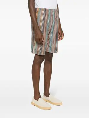 AMIR SLAMA Striped Jacquard Shorts