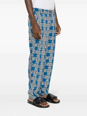 AMIR SLAMA Rope-print Trousers