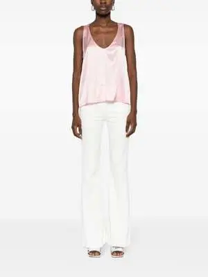 Pinko Satin-finish Sleeveless Top