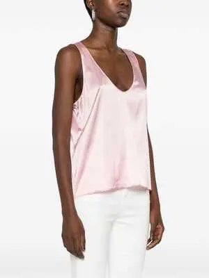 Pinko Satin-finish Sleeveless Top