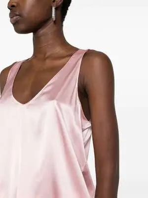 Pinko Satin-finish Sleeveless Top