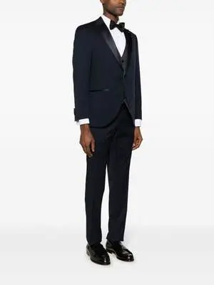 LUIGI BIANCHI MANTOVA Single-breasted Wool Suit - Blue