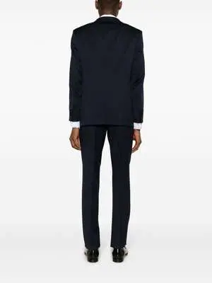 LUIGI BIANCHI MANTOVA Single-breasted Wool Suit - Blue