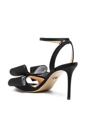 Mach & Mach Le Cadeau 95mm Bow-detail Pumps - Black