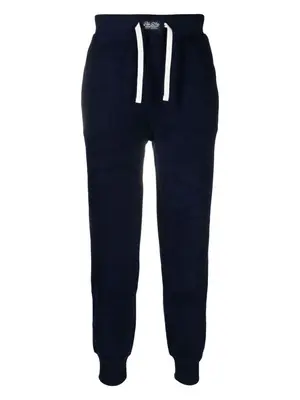 Polo Ralph Lauren Embroidered-logo Fleece Trousers - Blue
