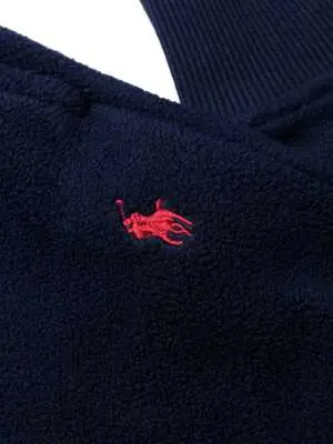 Polo Ralph Lauren Embroidered-logo Fleece Trousers - Blue
