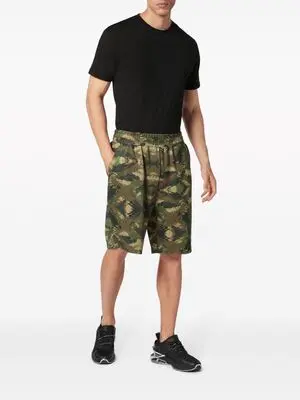 PLEIN SPORT Logo-patch Camouflage Shorts