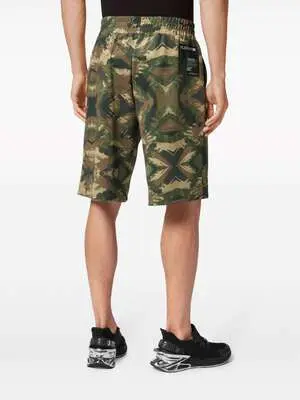 PLEIN SPORT Logo-patch Camouflage Shorts