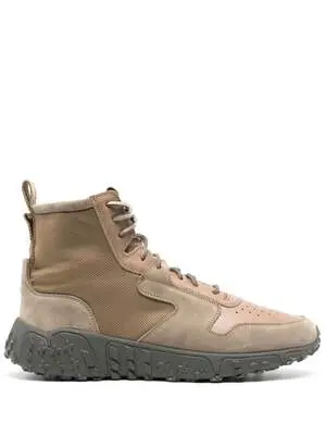 BUTTERO® Panelled Ankle Boots - Green