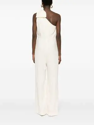 Chloé One-shoulder Linen Jumpsuit - Yellow