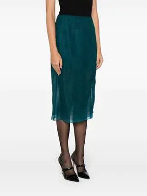 JASON WU Double-layered Embroidered Silk Skirt - Green