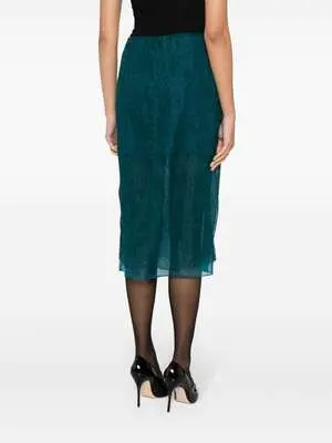 JASON WU Double-layered Embroidered Silk Skirt - Green