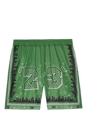Off-White Bandana-print Swim Shorts - Green