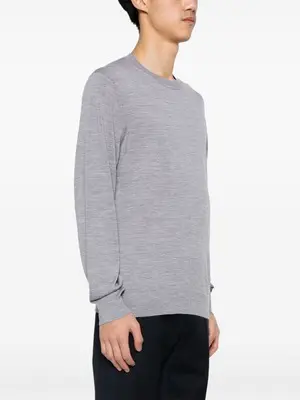 Theory Fine-knit Wool Jumper - Grey