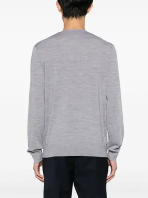 Theory Fine-knit Wool Jumper - Grey