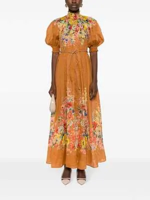 Zimmermann Alight Swing Maxi Dress - Brown