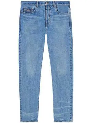 Versace Medusa Biggie Straight-leg Jeans - Blue