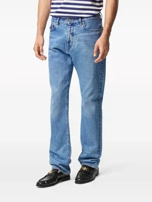 Versace Medusa Biggie Straight-leg Jeans - Blue