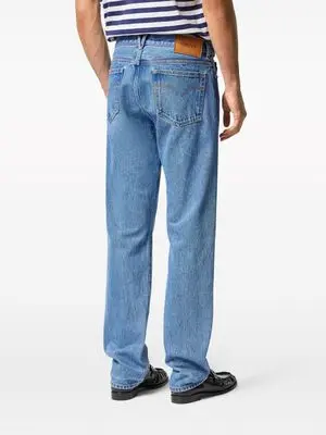Versace Medusa Biggie Straight-leg Jeans - Blue