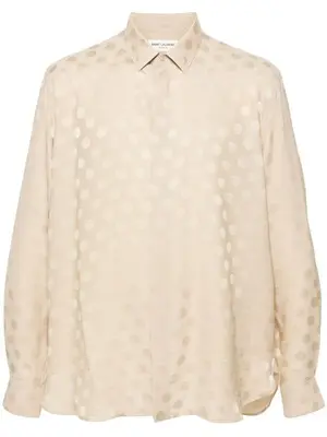 Saint Laurent Polka-dot Silk Shirt