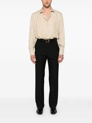 Saint Laurent Polka-dot Silk Shirt