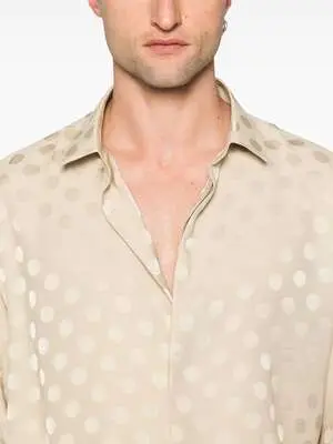 Saint Laurent Polka-dot Silk Shirt
