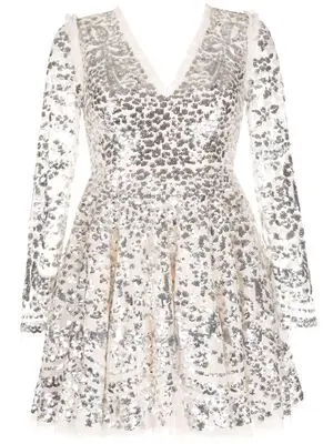NEEDLE & THREAD Embellished Chandelier Minidress