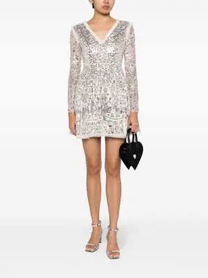 NEEDLE & THREAD Embellished Chandelier Minidress