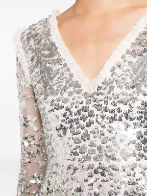 NEEDLE & THREAD Embellished Chandelier Minidress