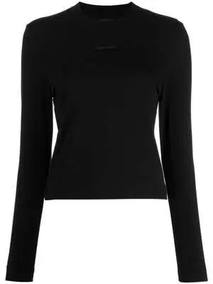 Jacquemus Le T-shirt Gros Grain Top - Black